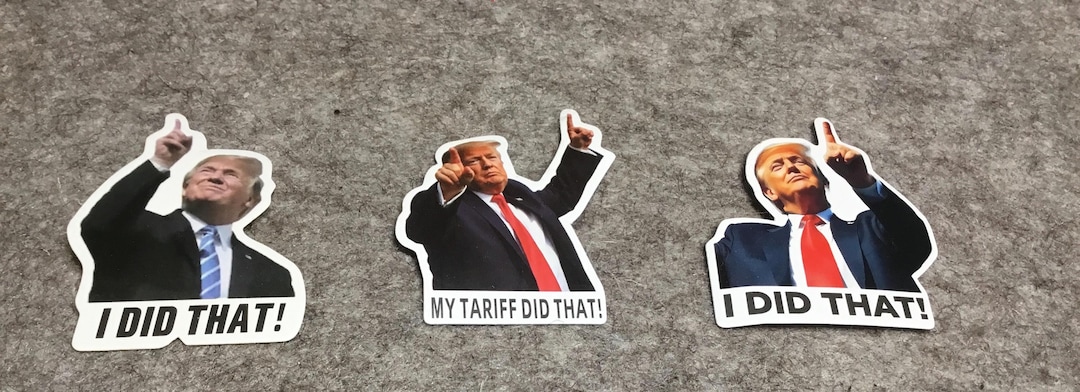 Trump Tariffs Sticker - Etsy