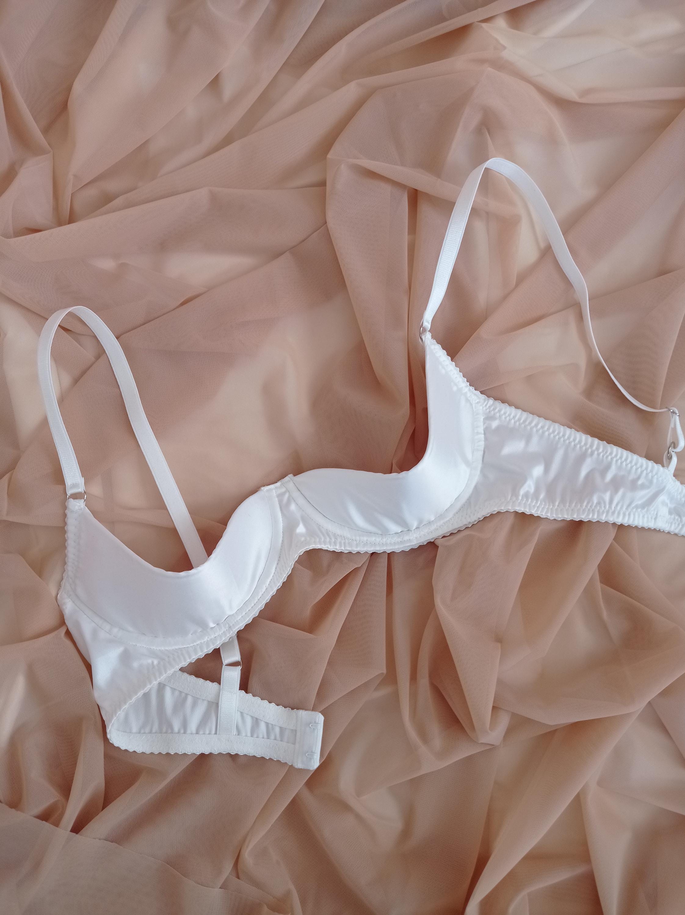Half Cup Bra Shelf Bra Open Plus Size Bra Quarter Cup Bra Cupless Bra ...