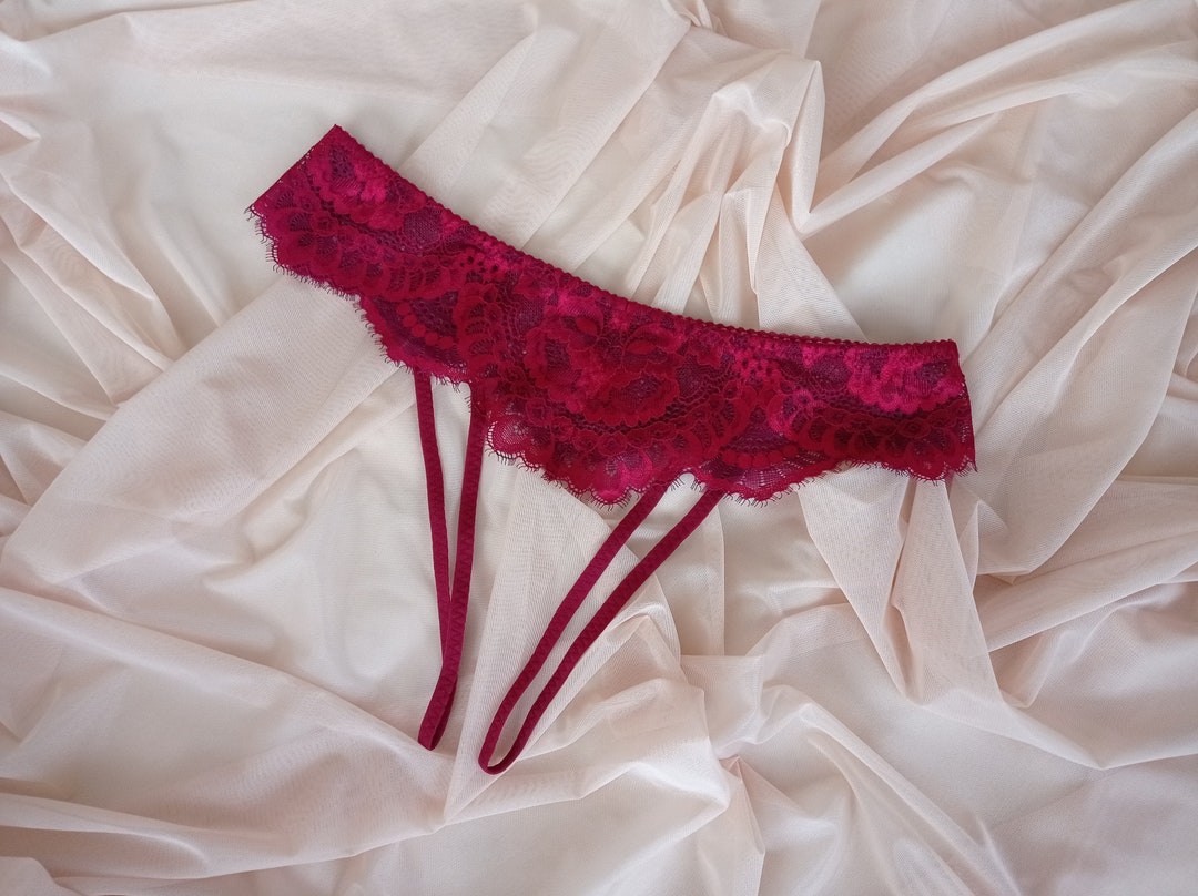 Open Panties Red Crotchless Panties Hot Panties Lace Panties Women