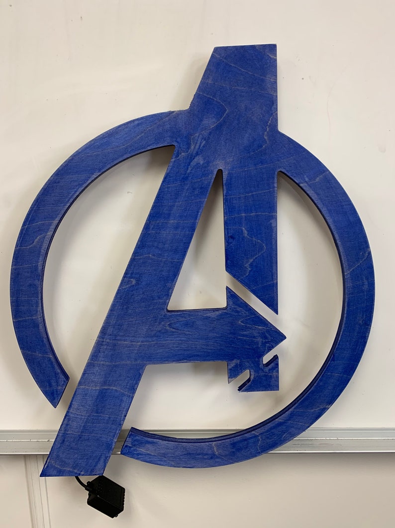 Wood Illuminated Avengers Sign Wall Art Wall Decor - Etsy