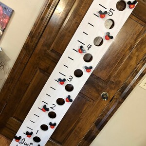 Custom Engraved Disney-themed Wooden Growth Chart - Etsy