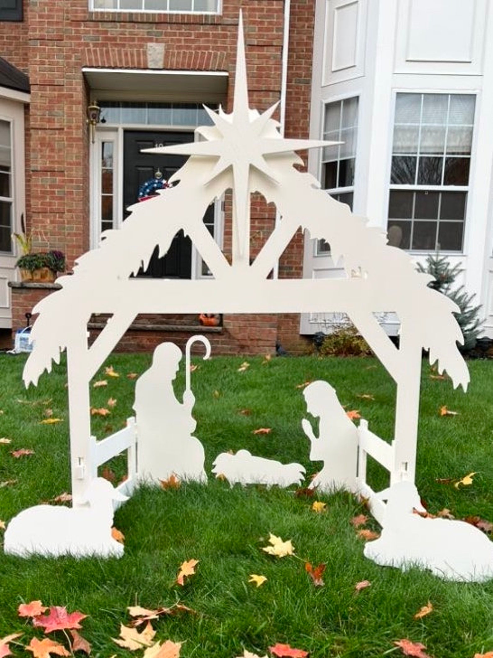 Outdoor Complete Nativity Scene Christmas Outdoor Decor Lawn - Etsy