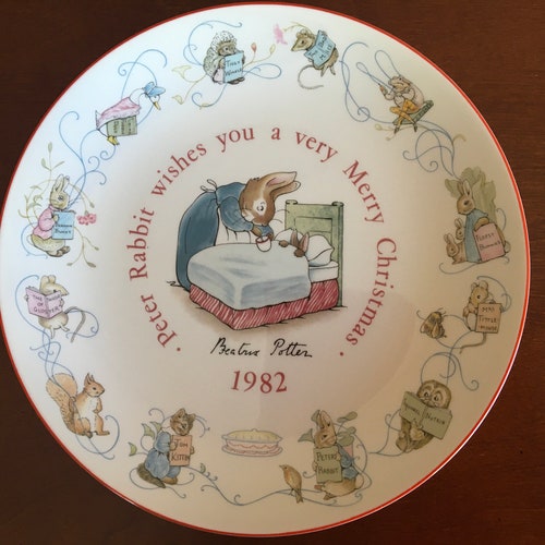 1982 Wedgwood Peter Rabbit Wishes You a Very Merry Christmas - Etsy
