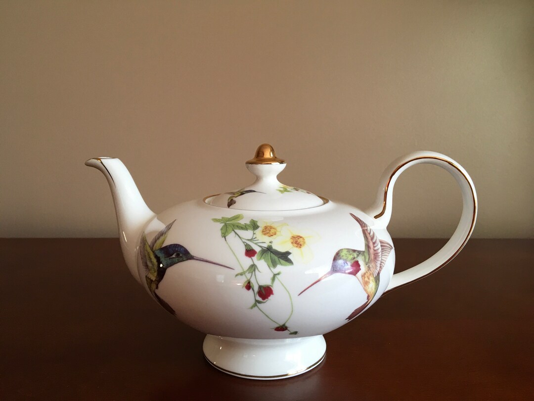 Hummingbird Teapot Abbott Hummingbird With Gold Accents 1 L or 4 Cups ...