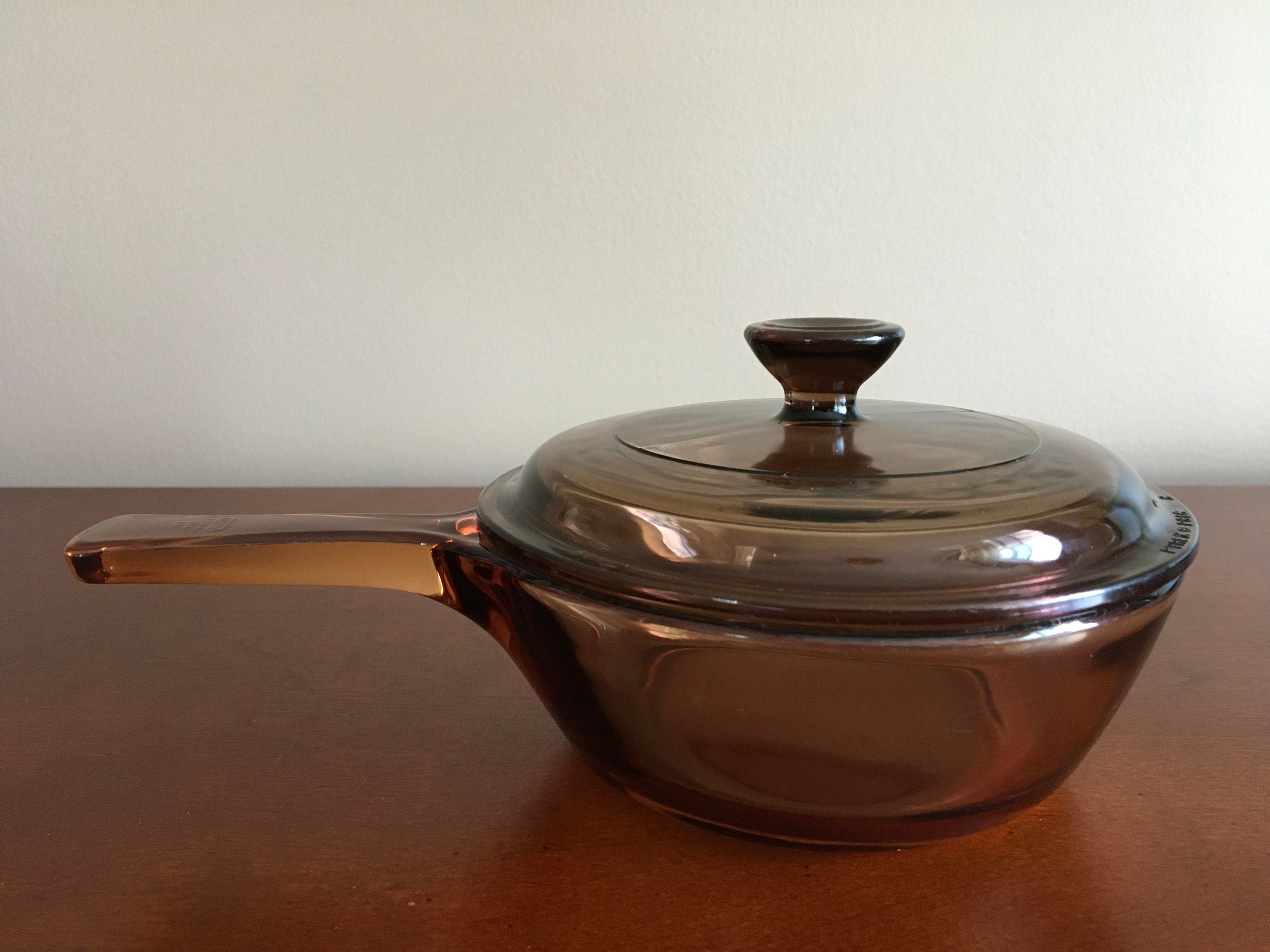 Choice of Vintage Corning ware/Pyrex Amber Vision saucepan | Etsy