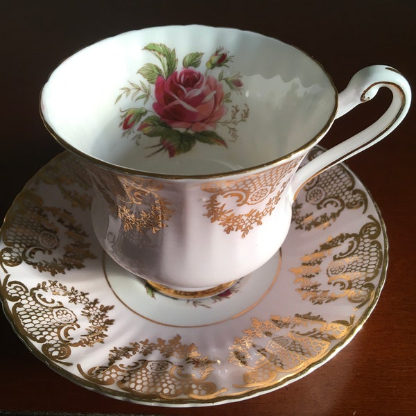 Red Rose Tea Cup - Etsy