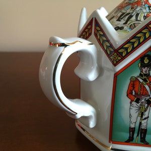 Sadler Porcelain Two Cup Teapot the Duke of Wellington and Soldiers of ...