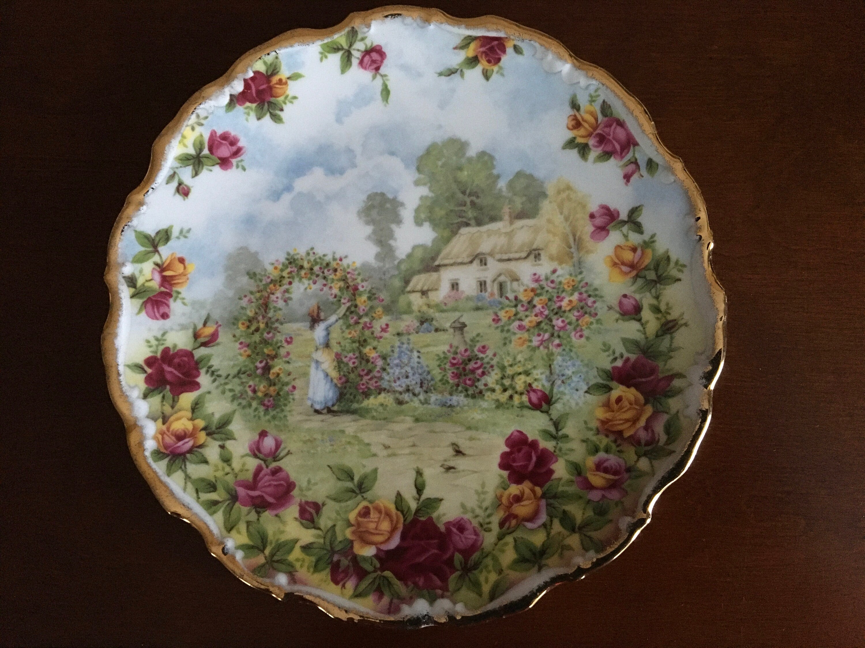 Royal Albert Old Country Roses Plate 25th Anniversary Rose - Etsy
