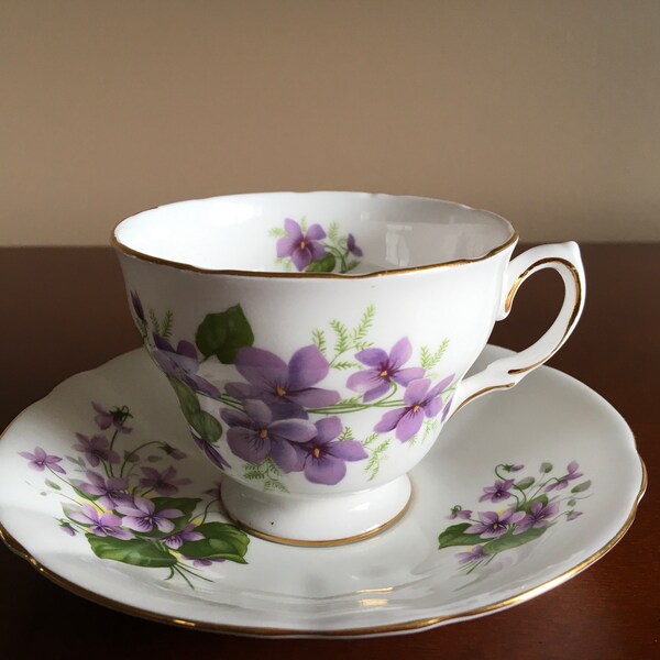 Violet Tea Cup - Etsy