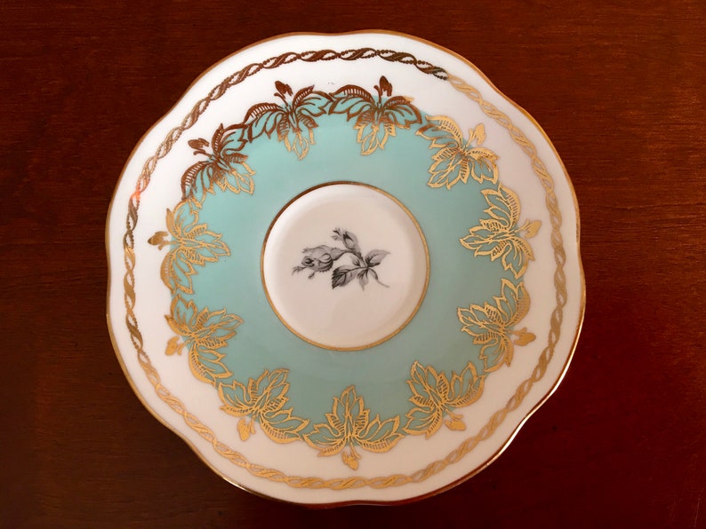 EB Foley Footed Turquoise and Gold Fine Bone China Tea Cup - Etsy Canada