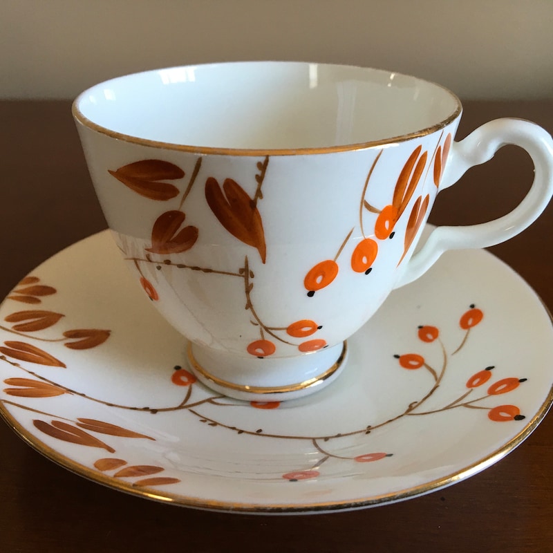 Orange Tea Cup - Etsy
