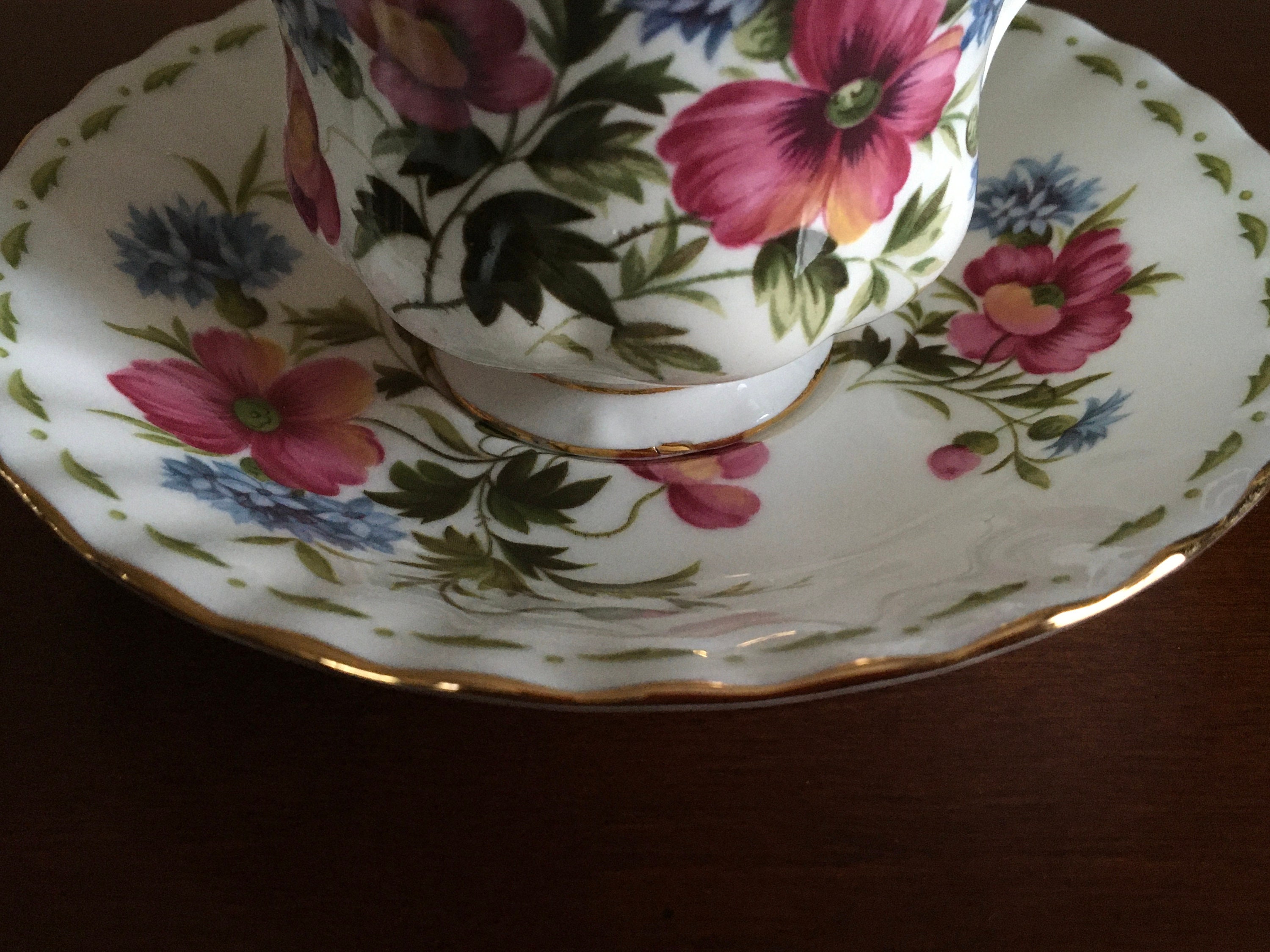 Royal Albert Flower of the Month August Poppy Fine Bone China - Etsy