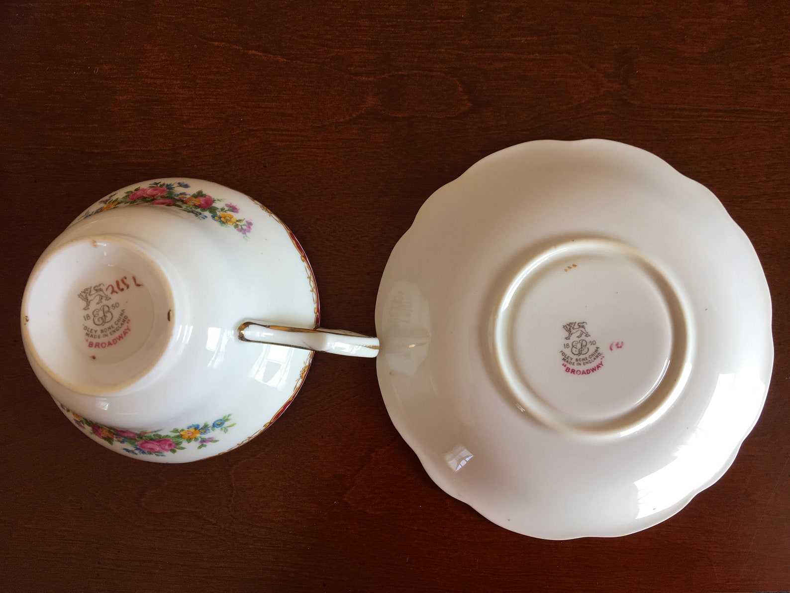 EB Foley Broadway Red Bird of Paradise Fine Bone China Trio - Etsy