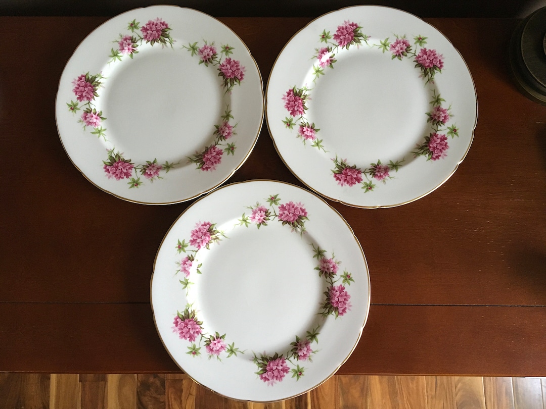 One Vintage Paragon Mayflower Fine Bone China Paragon Pink Flowers ...