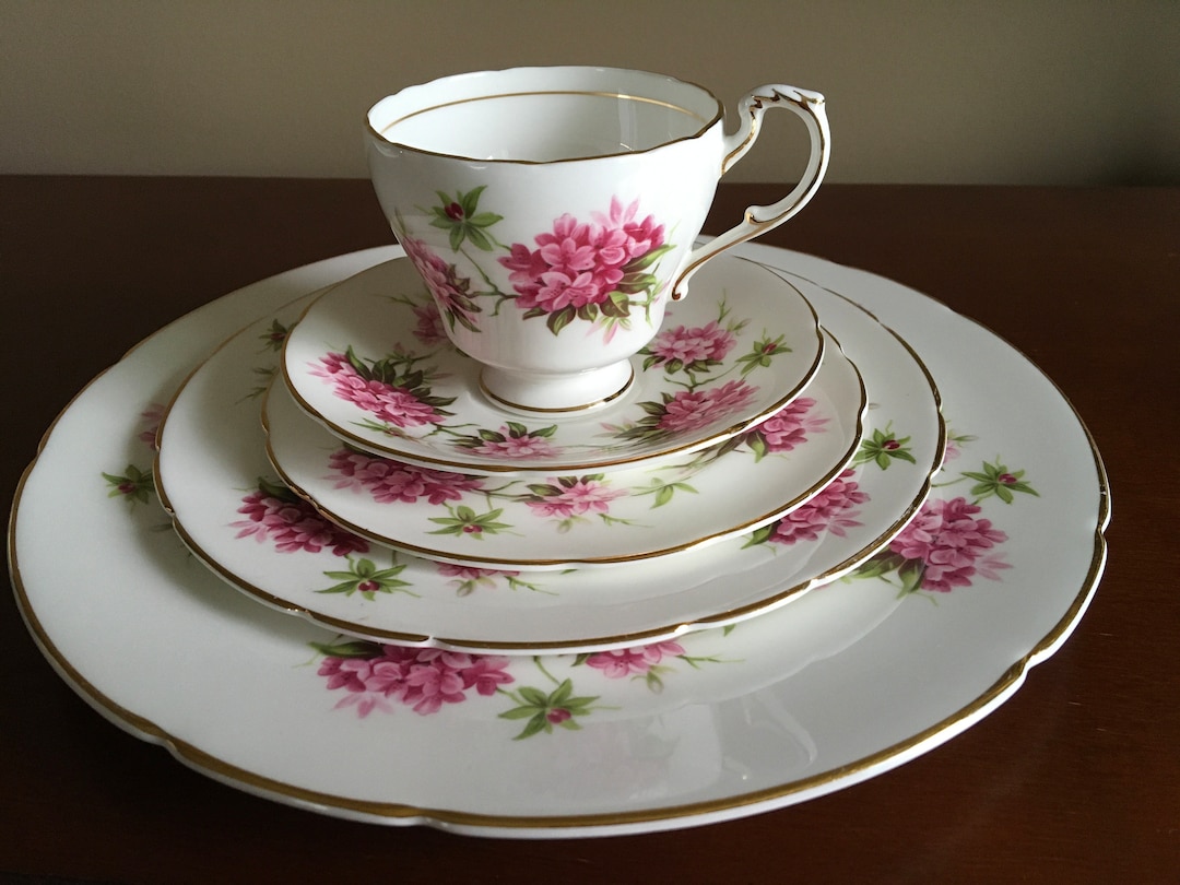 Vintage Paragon Mayflower 5 Piece Setting of Fine Bone China Paragon ...