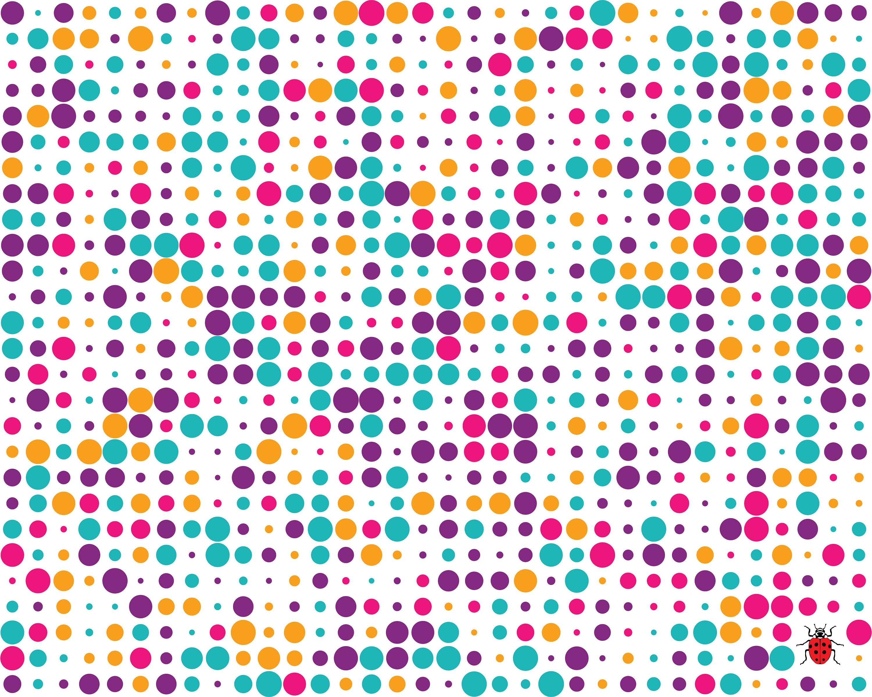 SVG Seamless Pattern Colorful Dots, Digital Clipart, Files Eps Jpg ...