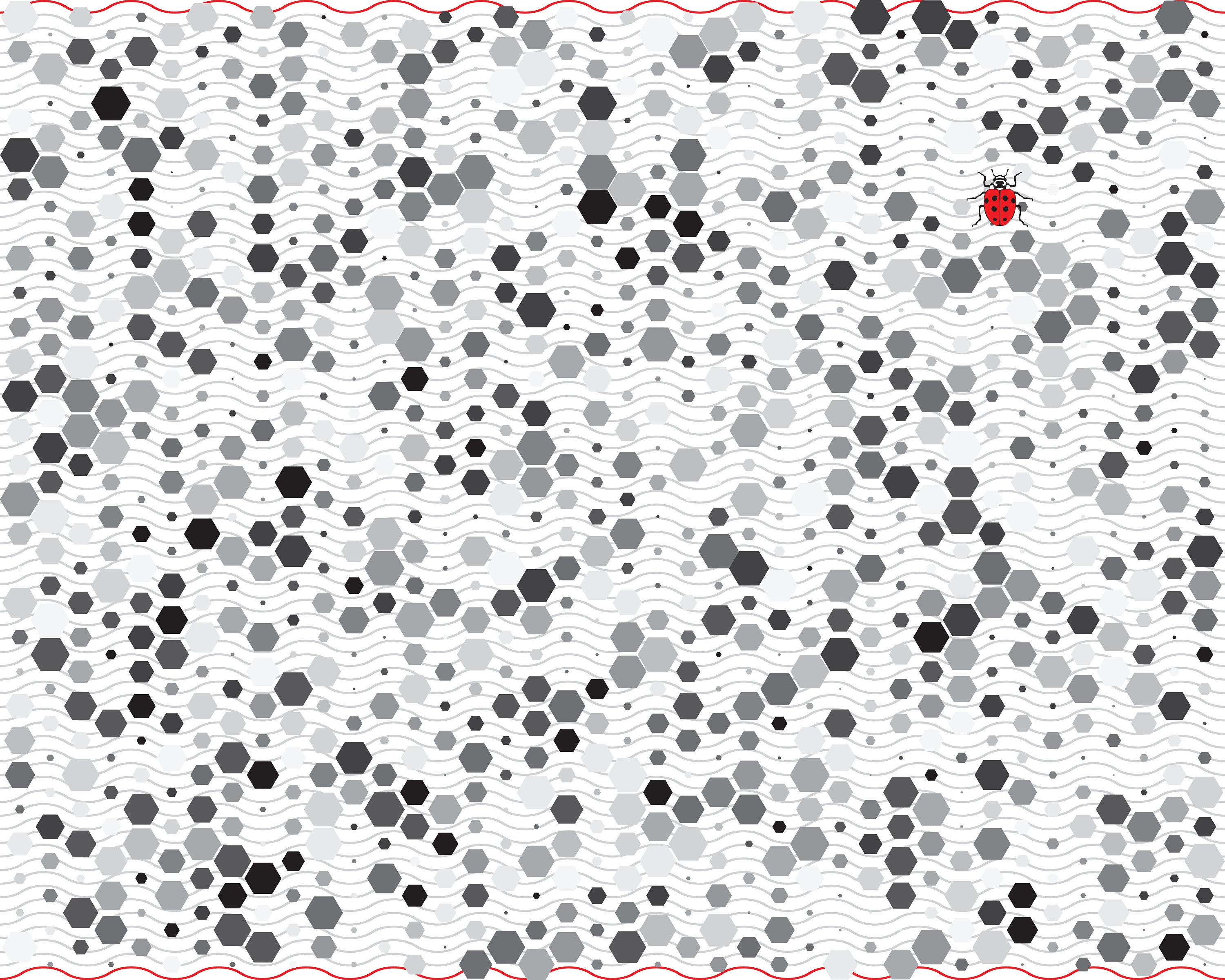 Svg Hexagons Random Size Seamless Pattern Digital Clipart Files Eps Hexagons Isolated