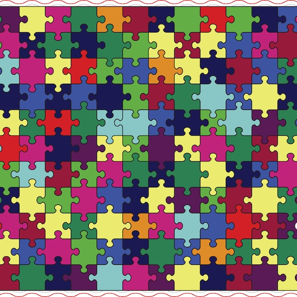 Colorful Puzzle - Etsy