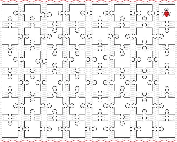 5pc Blank Puzzle Clip Art