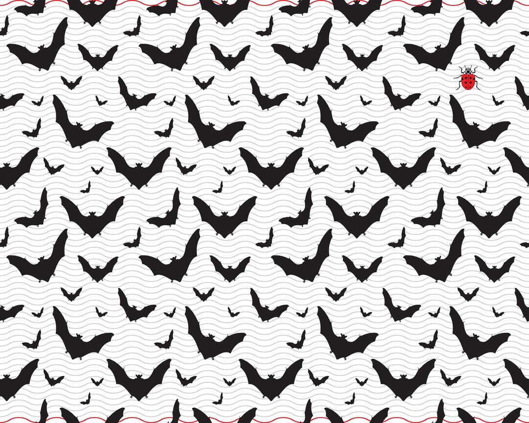 SVG Bats Black Seamless Background Digital Clipart Files - Etsy