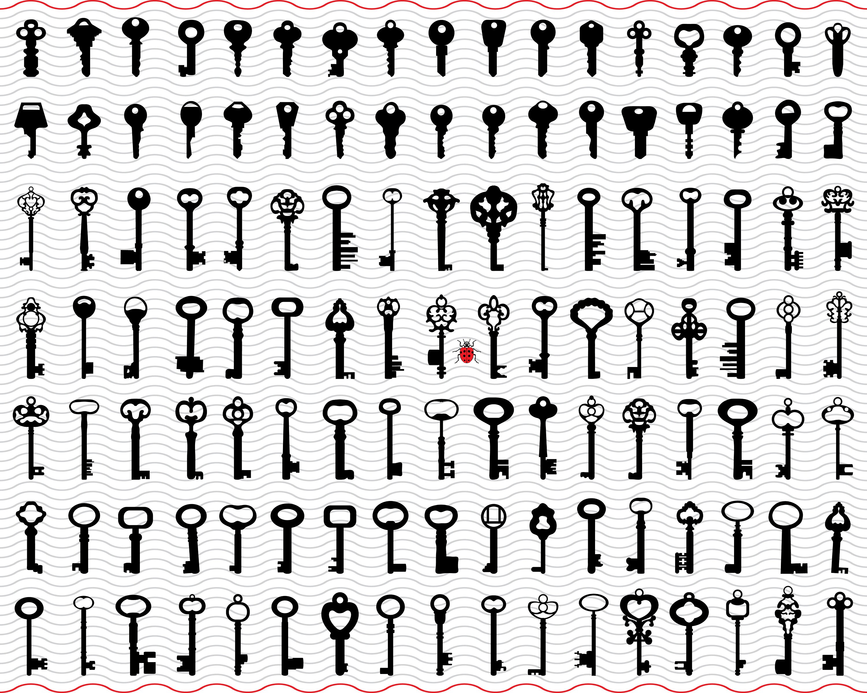The Keys SVG, Black Silhouette Digital Clipart, Files Eps Jpg, Door ...
