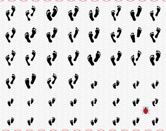 Animal Footprints SVG Footprints Silhouette Trace - Etsy Canada