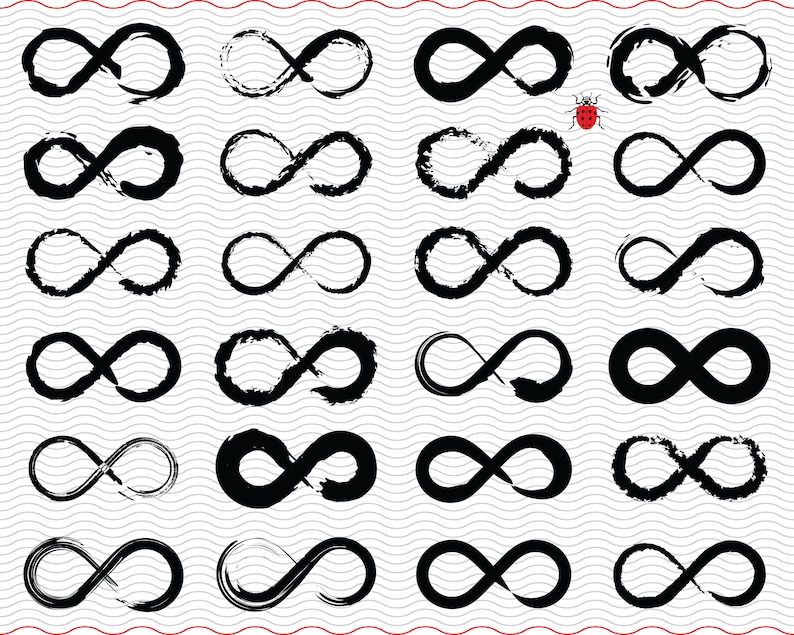 SVG Infinity Symbol Endless Loop Digital Clipart Files Eps - Etsy