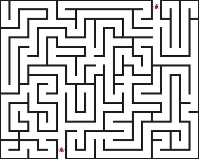 Maze SVG Black Silhouette Digital Clipart Files Eps Jpg - Etsy Canada