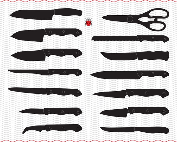 Silueta De Cuchillo Vector Illustration Of Black Silhouette Of A Fork