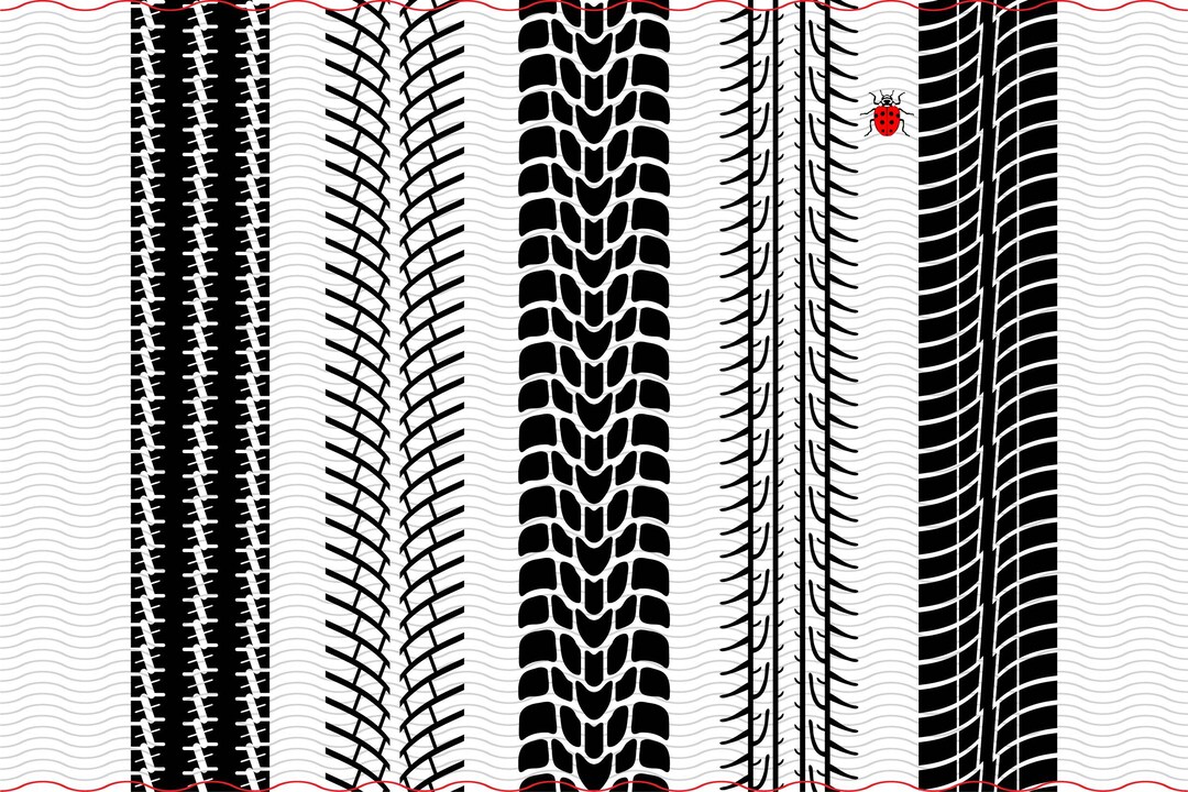 SVG Car Wheel Prints, Seamless Pattern, Digital Clipart, Files Eps, Jpg ...