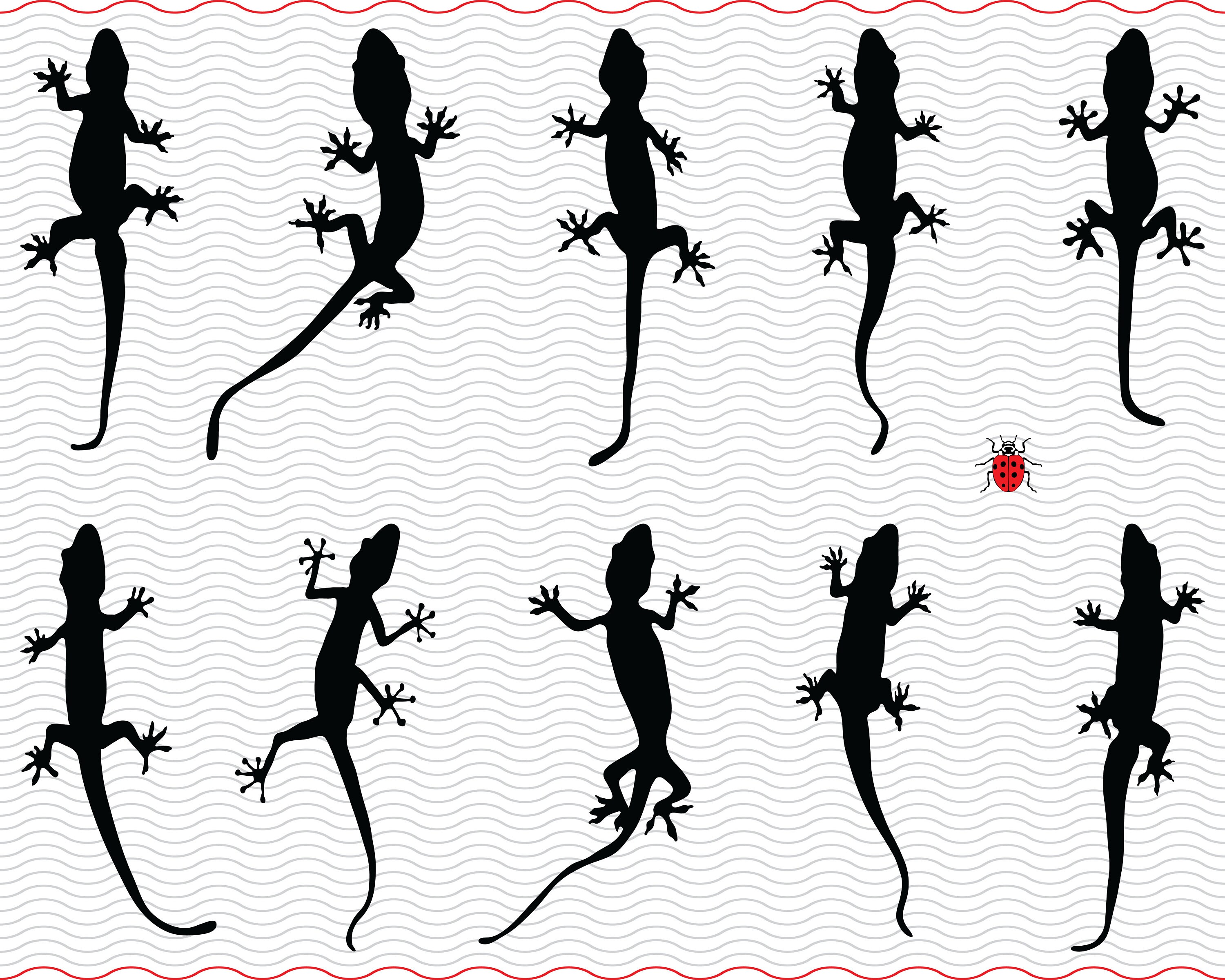 SVG Lizards, Black Silhouettes Digital Clipart, Lizards Files Eps Jpg ...