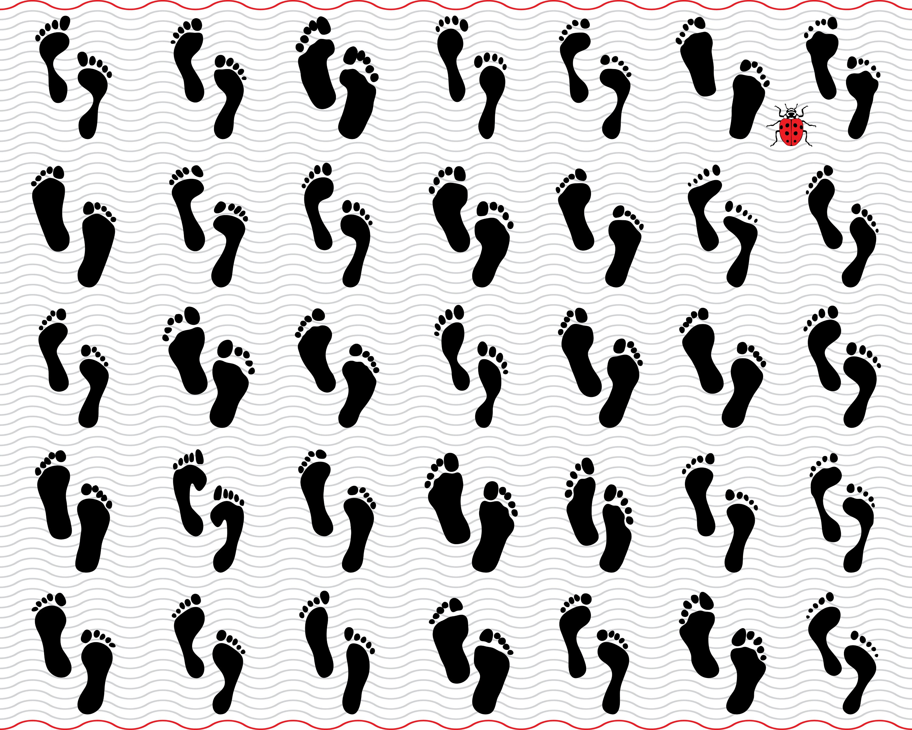 SVG Bare Footprints, Black Silhouette Digital Clipart, Files Eps Jpg ...