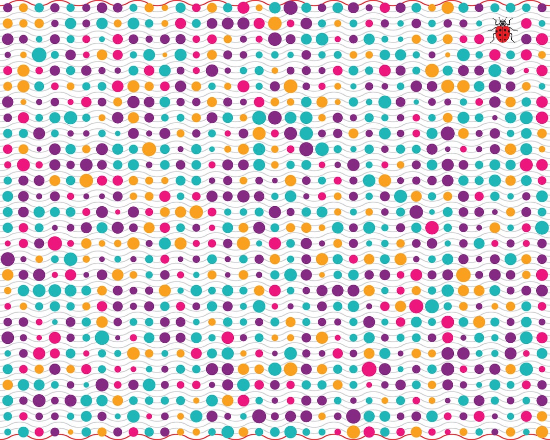 SVG Colorful Circles, Random Size, Seamless, Digital Clipart, Eps, Jpg ...