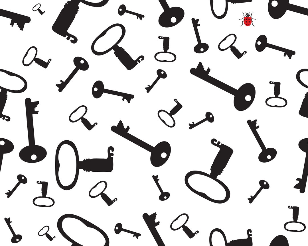 SVG Black Keys Silhouettes, Seamless Background, Digital Clipart, Files ...