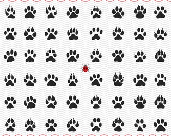 SVG Traces Cats Dogs Silhouettes Digital Clipart Files Eps - Etsy