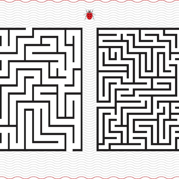 Maze Svg - Etsy