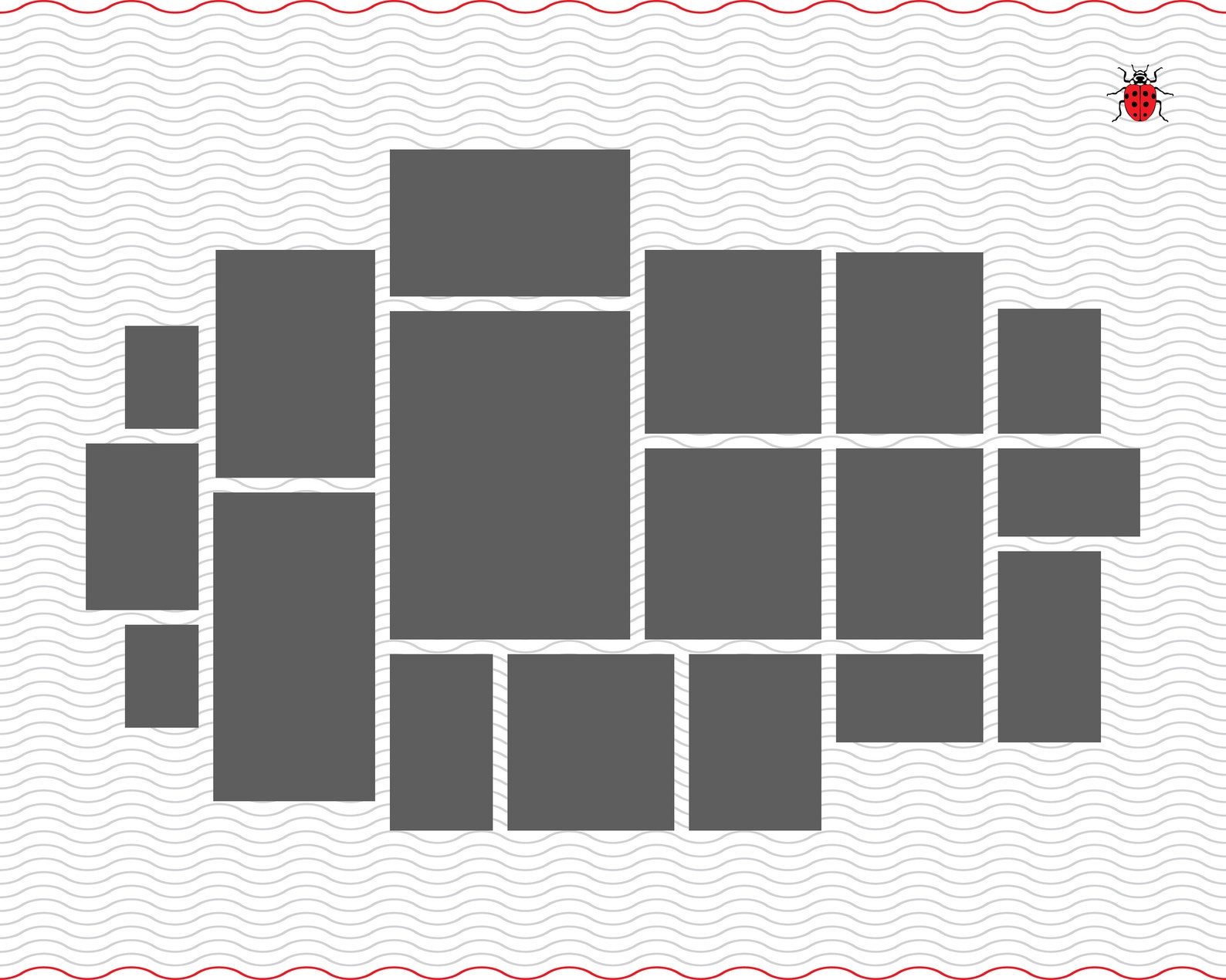 Frames Collage SVG, Digital Clipart, Files Eps Jpg, Frames Isolated ...