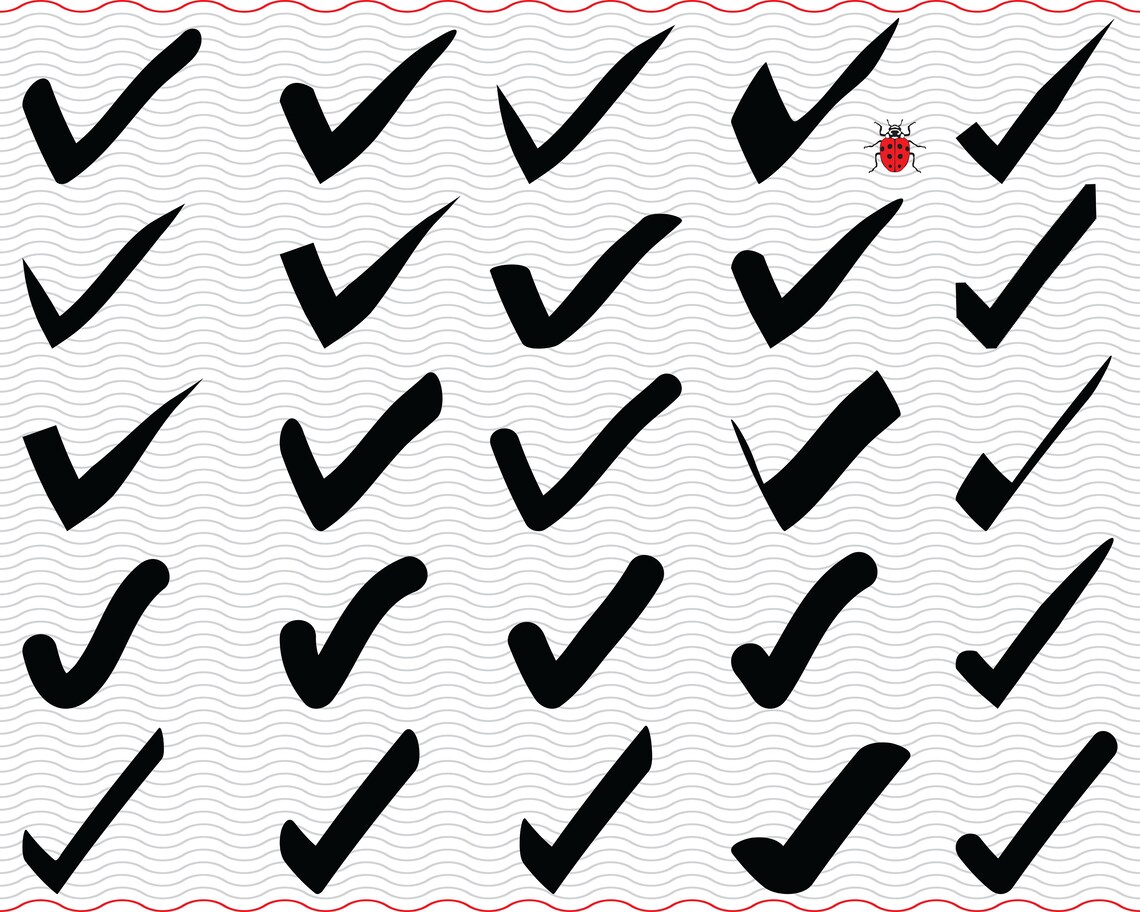 SVG Check Mark Icons, Black Silhouettes Digital Clipart, Check Mark Eps ...