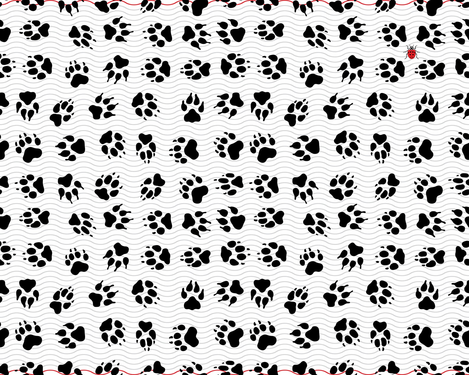SVG Trace of Dogs, Seamless Pattern Digital Clipart, Files Eps Jpg ...