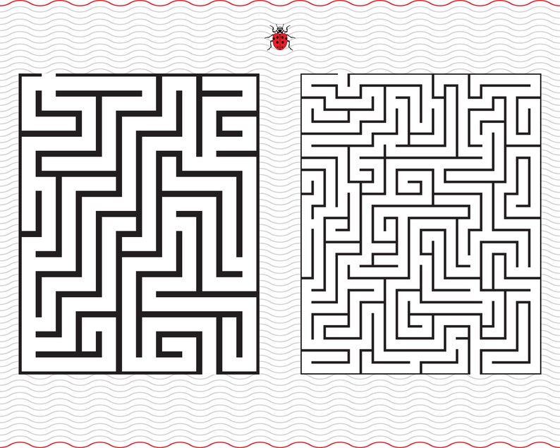 Maze SVG Black Silhouette Digital Clipart Files Eps Jpg - Etsy