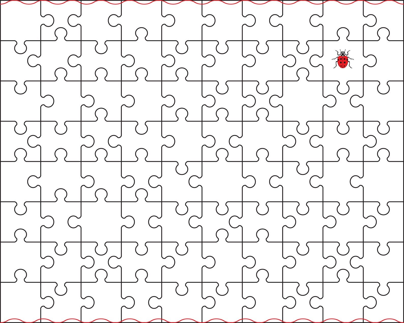 SVG Big Puzzle, Separate Pieces, Digital Clipart, Files Eps, Jpg ...