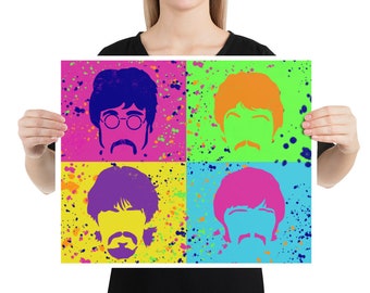 The Beatles Pop Art Print - Etsy