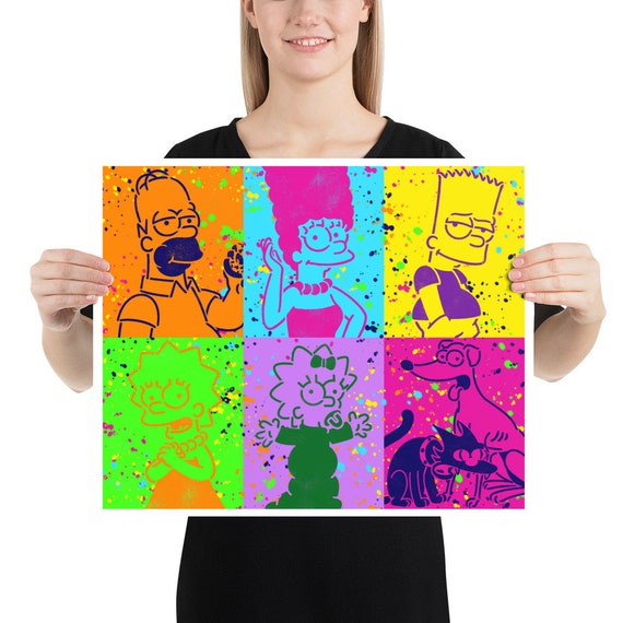 The Simpsons Pop Art PRINT - Etsy