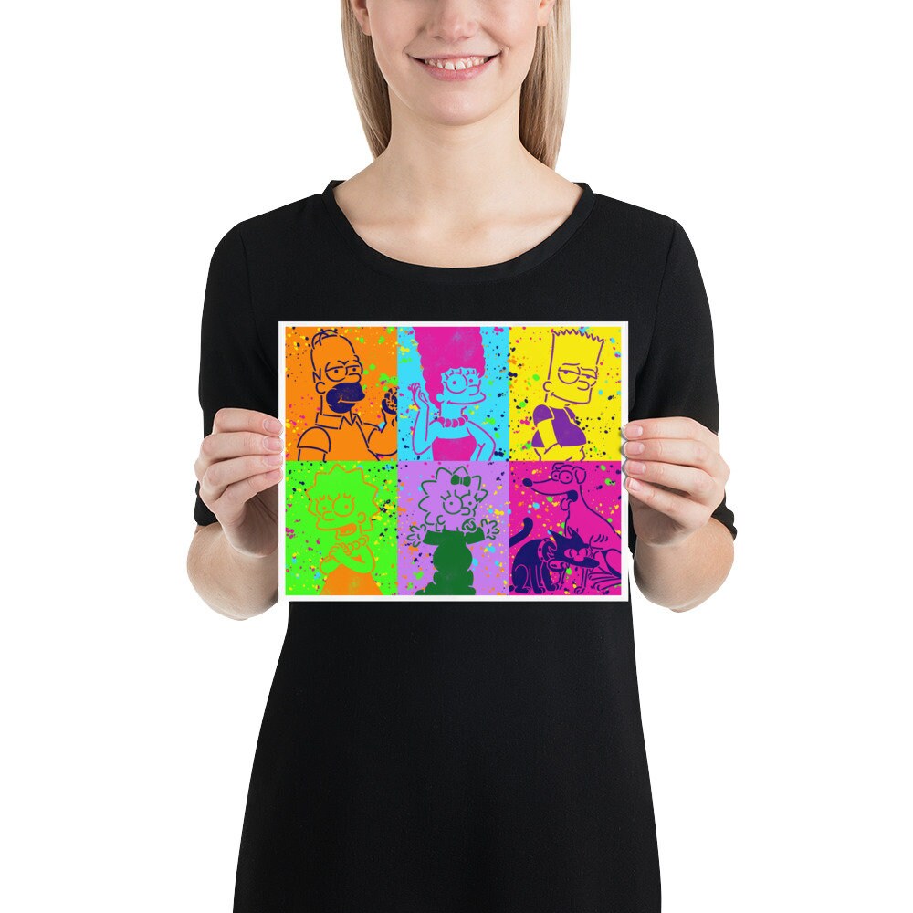 The Simpsons, Pop Art - PRINT - Etsy