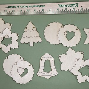 Unfinished Wood Cookies for Garland, Ornaments or Wreaths - Etsy