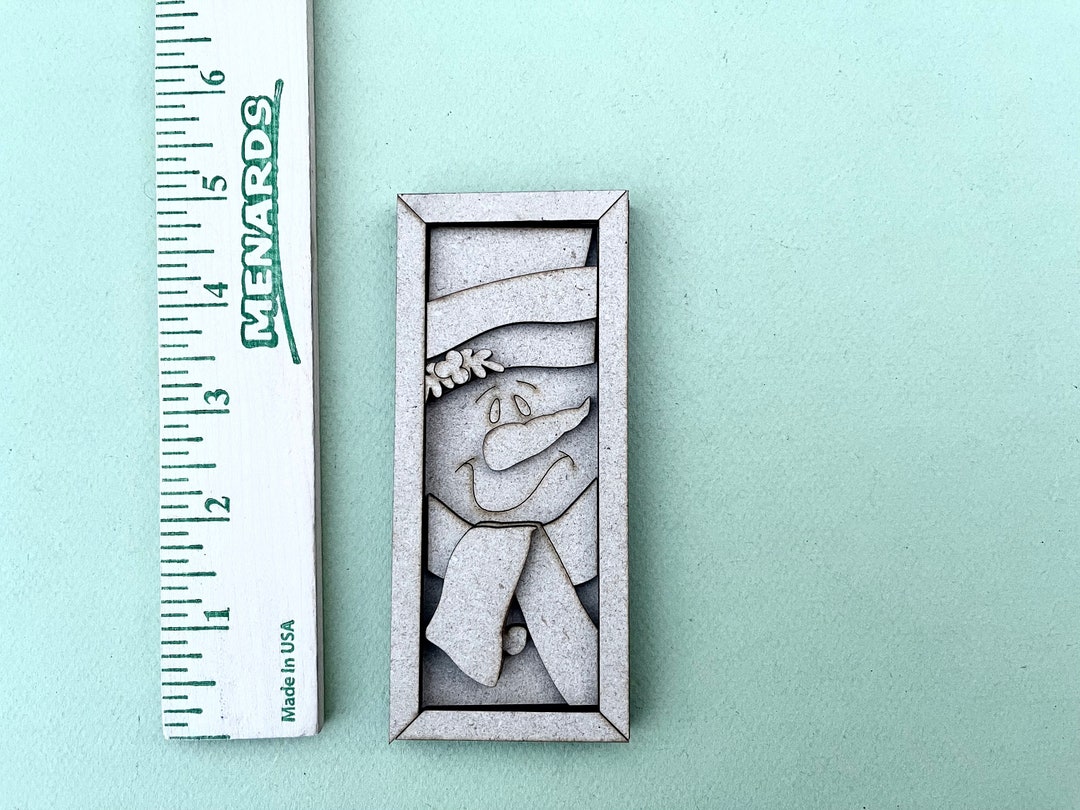 DIY Unfinished MDF Wood Snowman 3d Ornament Kit for a Handmade ...