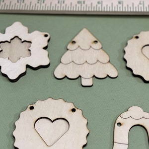 Unfinished Wood Cookies for Garland, Ornaments or Wreaths - Etsy