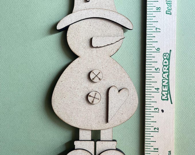 Primitive Standup Snowman MDF Wood Cutout Unfinished Kit - Etsy