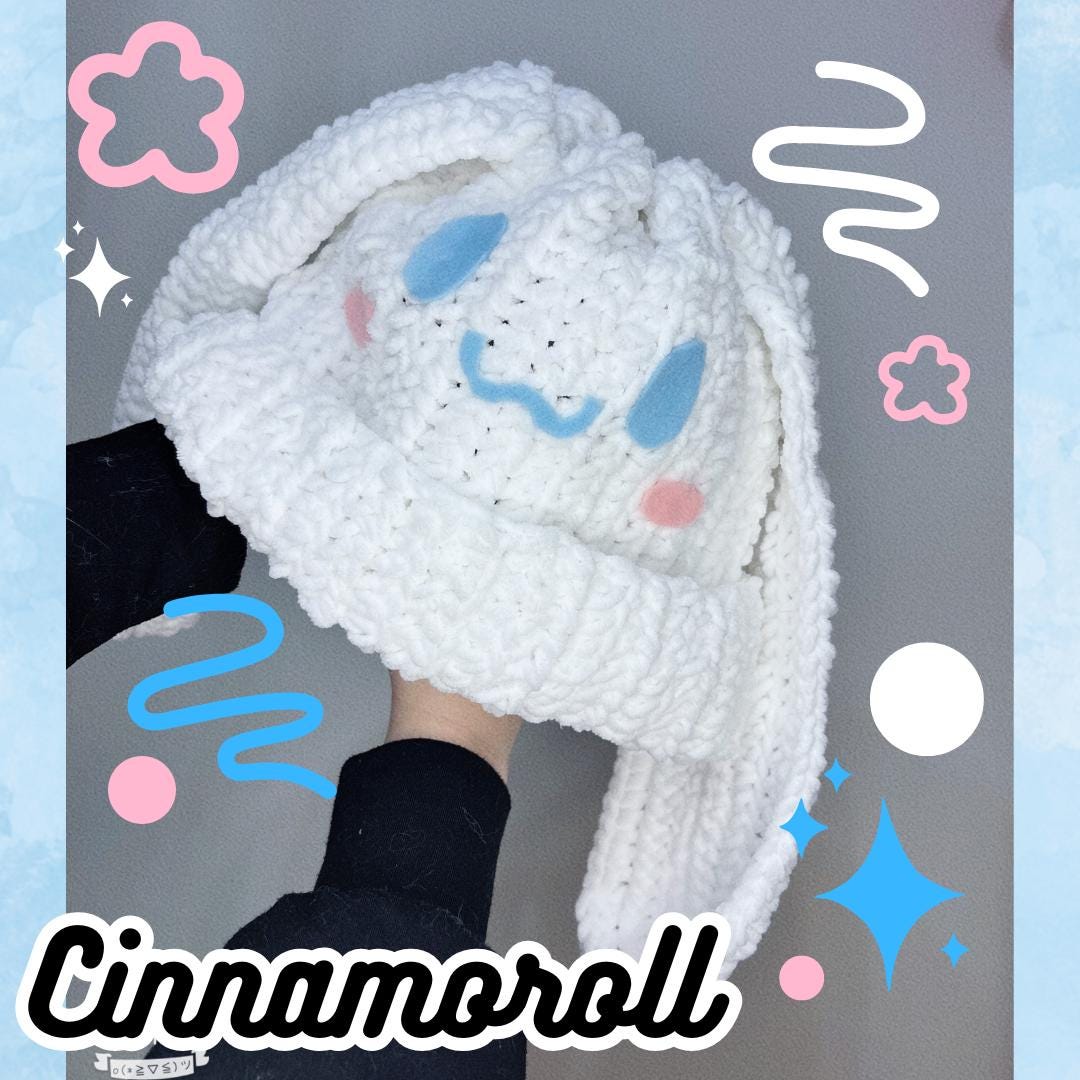Cinnamoroll Crochet Beanie - Etsy