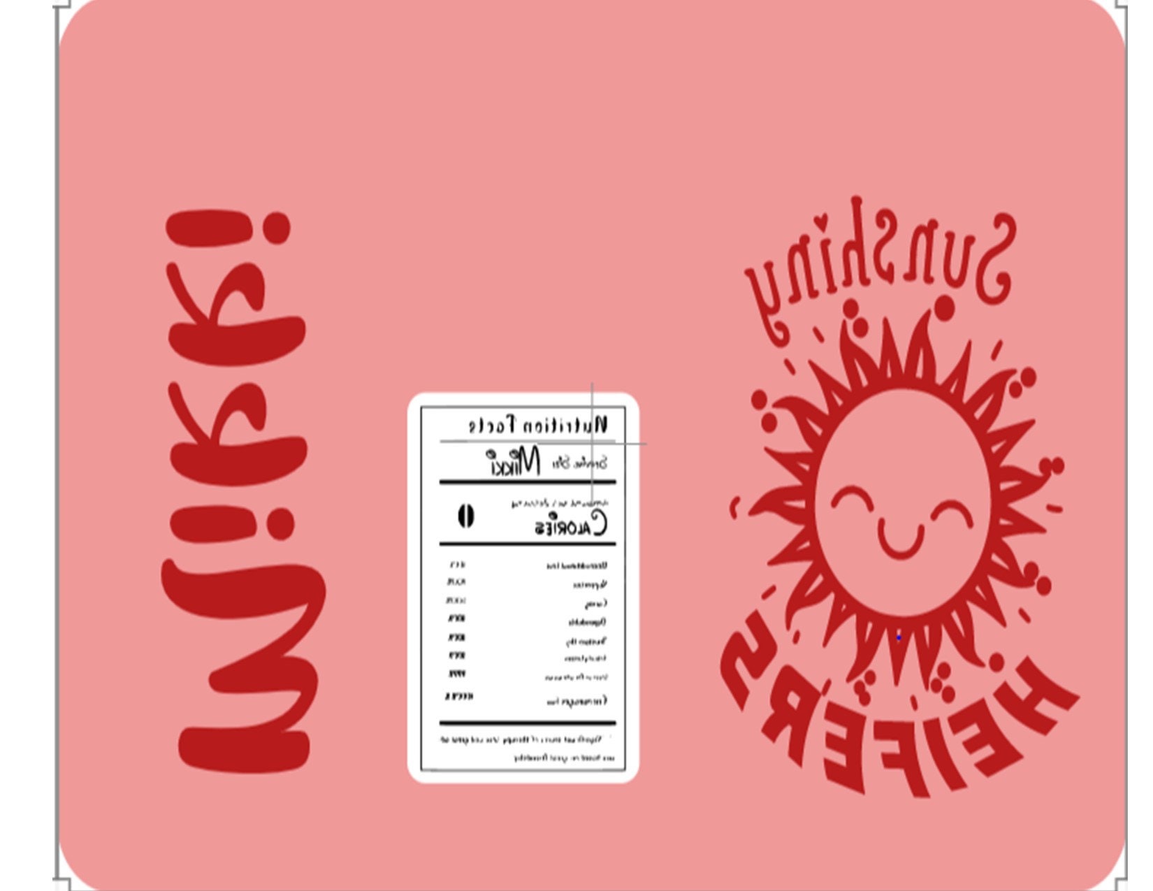 Friendship Nutrition Label SVG - Etsy